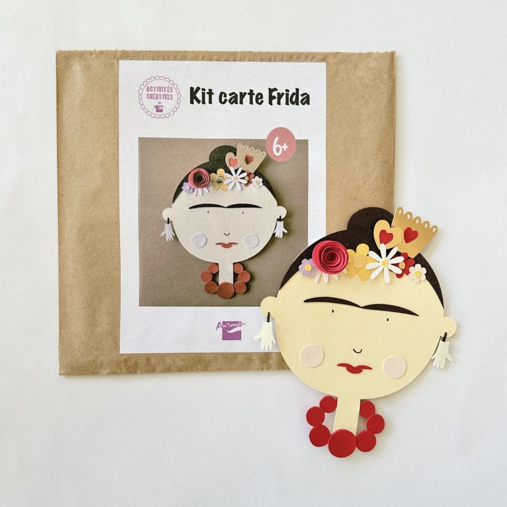 CARTE À CRÉER - Fabriquer une carte Frida - Hommage à Frida Kahlo - Mes ...